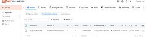 Unable To Create Trigger No User With Unattended Robot Permissions