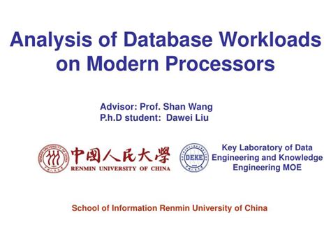 Ppt Analysis Of Database Workloads On Modern Processors Powerpoint