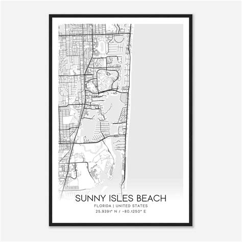 Map Of Sunny Isles Beach Florida Maps Of Florida