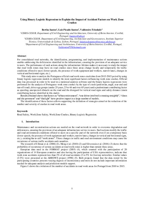 Pdf Using Binary Logistic Regression To Explain The Impact Of