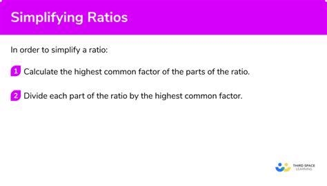 Simplifying Ratios Gcse Maths Steps Examples And Worksheet