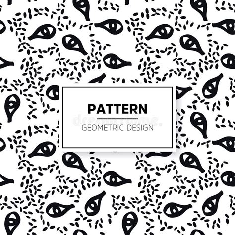 Monochrome Abstract Striped Texture Seamless Pattern For Background Stock Vector Illustration