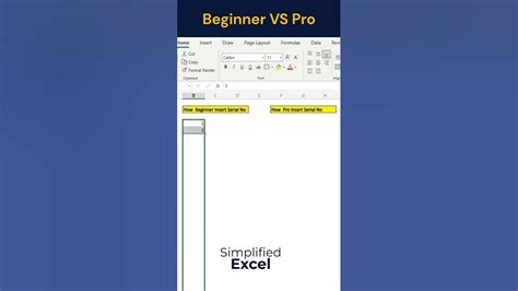 Insert Serial No In Just 1sec Simplifiedexcel Exceltips Youtube
