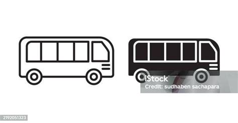 버스 아이콘은 라이너와 솔리드 스타일로 설정되어 있습니다 0명에 대한 스톡 벡터 아트 및 기타 이미지 0명 개체 그룹 검은색 Istock