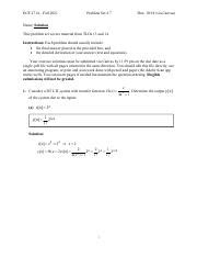 ProblemSet7 Solutions Pdf ECE 2714 Fall 2021 Problem Set 7 Due 10 18 Via Canvas Name