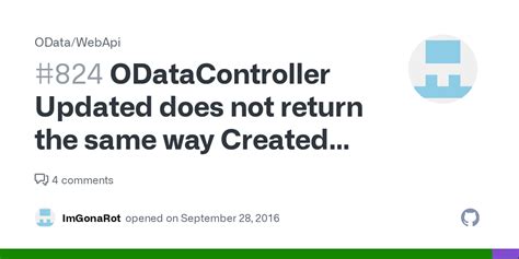 ODataController Updated Does Not Return The Same Way Created Returns In OData V Issue