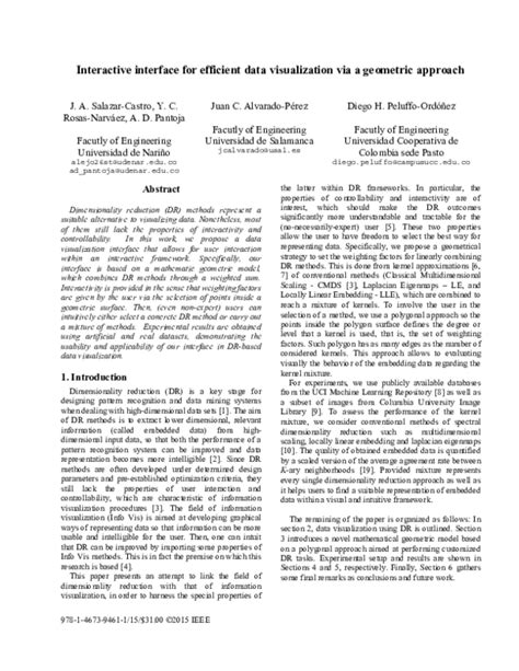 Pdf Interactive Interface For Efficient Data Visualization Via A Geometric Approach