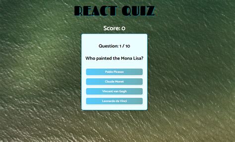 GitHub Rohms ReactQuiz A Small ReactQuiz App