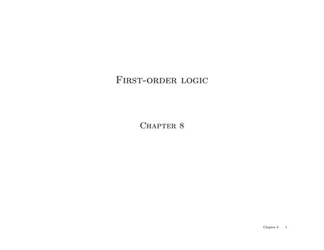 solution lecture artificial intelligence chapter 8 first order logic