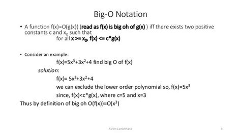 Algorithm Big O