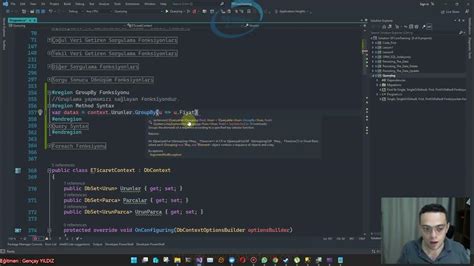 Entity Framework Core 18 Groupby Fonksiyonu Ekstradan Foreach