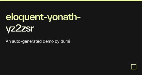Eloquent Yonath Yz2zsr Codesandbox Eloquent Yonath Yz2zsr Codesandbox