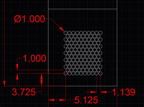 Bestcorrect Way Of Dimensioning A Grid Pattern Of Holes Rmachinists