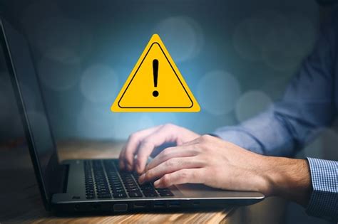 Premium Photo Computer Hack Warningsystem Hacked Warning Alert
