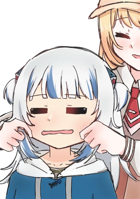 Gawr Gura Watson Amelia Gawr Gura And Watson Amelia Hololive And More Drawn By Ange