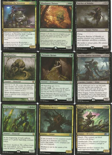 Commander Fungus Deck Custom Mtg Magic The Gathering Slimefoot Edh