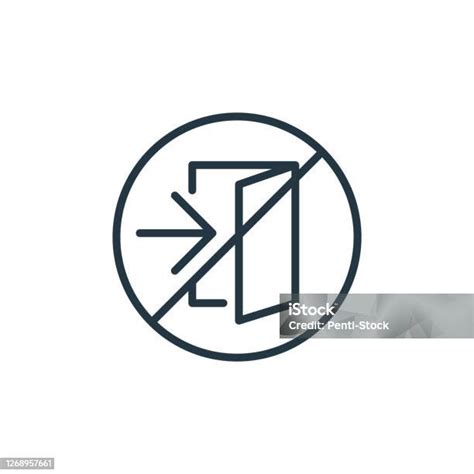 흰색 배경에서 격리된 벡터 아이콘을 종료합니다 개요 웹 사이트 디자인 및 모바일 응용 프로그램 개발을위한 얇은 라인 출구 아이콘 얇은 선 출구 윤곽선 아이콘 벡터 그림입니다