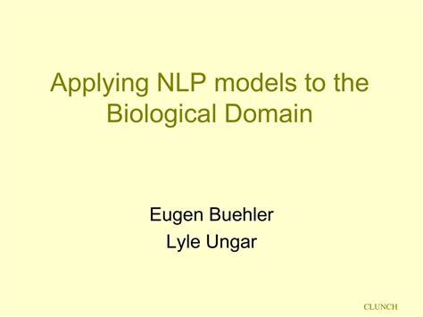 ppt applying nlp models to the biological domain powerpoint