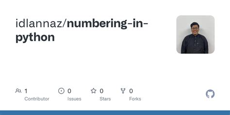 GitHub Idlannaz Numbering In Python