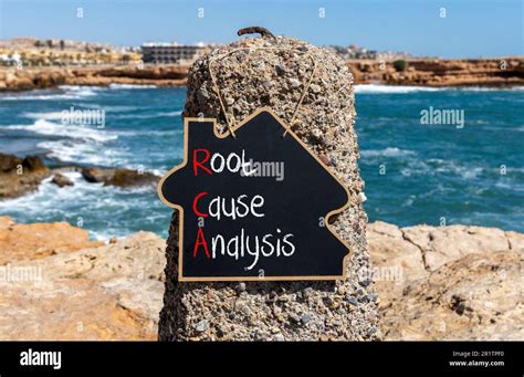 Rca Root Cause Analysis Symbol Concept Words Rca Root Cause Analysis On Beautiful Black Chalk