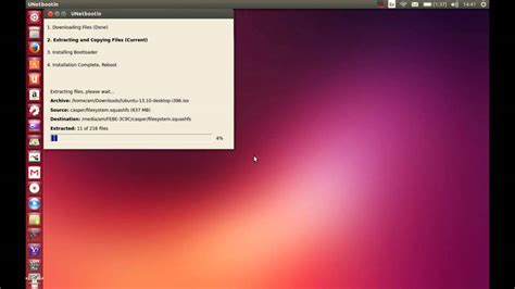 how to install ubuntu onto usb with unetbootin youtube