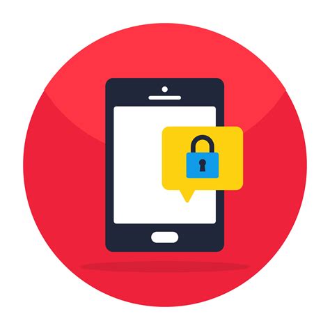 Perfect Design Icon Of Mobile Encrypted Chat 13505189 Vector Art At