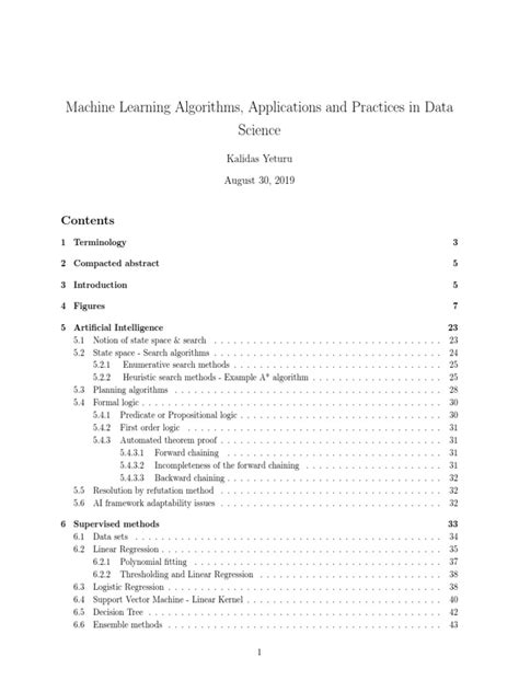 machine learning algorithms applications and practices in data science