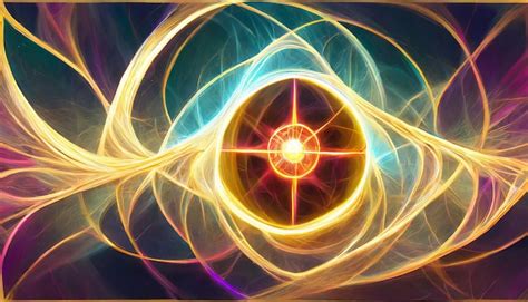 Premium Photo Power Energy Rotating Atom Cell Element Background