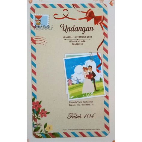 Jual Undangan Pernikahan Wedding Invitation Falah 104 | Shopee Indonesia