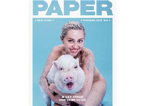 Miley Cyruss Dirty Pose For Paper Magazine