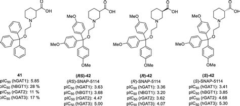 Structures Of Selected Gat3 Inhibitors Pic50 Values Are Obtained Using