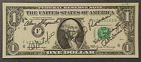 One Dollar Bill Apollo 14 Smithsonian Institution