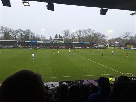 Harrogate Town Afc V Colchester United Football Club Two Teams Having A