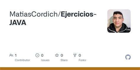 Github Matiascordichejercicios Java