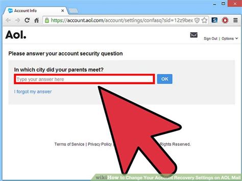 How To Change Your Account Recovery Settings On AOL Mail 9 Steps