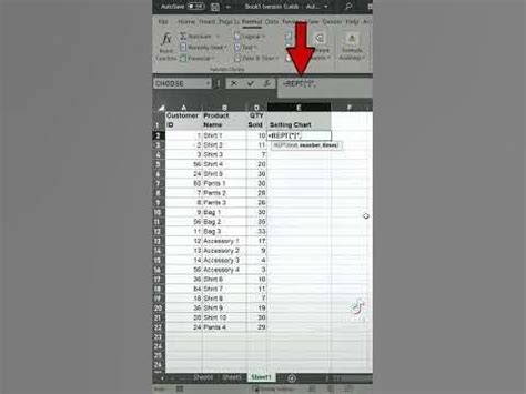 Excel Tip And Secret For Charts Within Cells Excel Charts And Graphs Chart