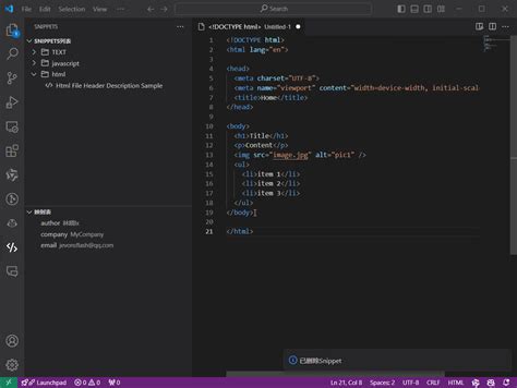 在VS Code中使用Snippet Craft扩展提高编码效率 林晓lx 博客园