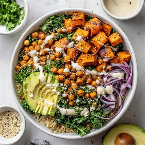 Sweet Potato Chickpea Buddha Bowl Cooking Moment