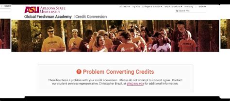global freshman academy converting credit notifications