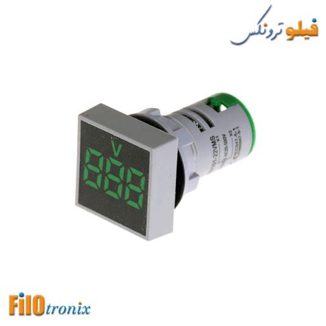 Ac Digital Voltmeter Indicator Green Square