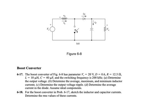 Solved rigure b రBoost Converter The boost converter Chegg com