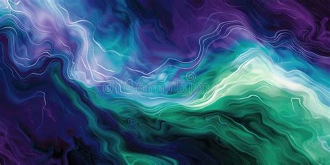 Abstract Wave Patterns Display Rich Colors Creating A Mesmerizing Visual Experience Aig62 Stock