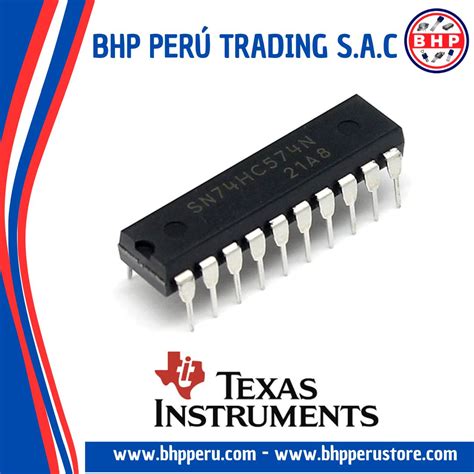 sn74hc574n texas instruments circuito integrado i c ff d type single 8