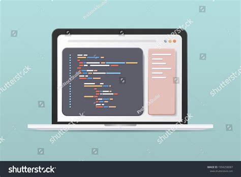 Web Development Programmer Engineering Coding Website Stock Vector Royalty Free