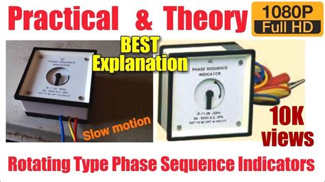 Three Phase Sequence Test By Phase Sequence Indicator Youtube