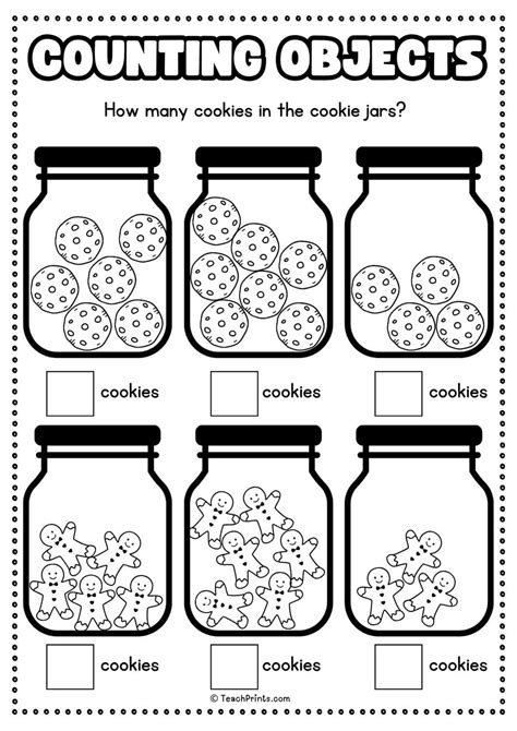 Free Counting Objects Worksheets Teach Prints