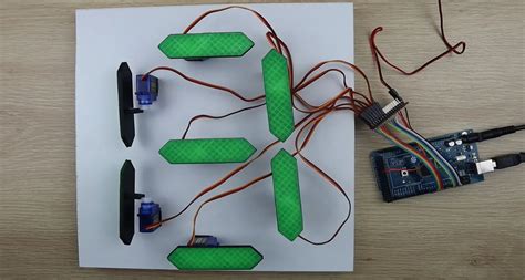 Mechanical Segment Display Driven By An Arduino Mega The DIY Life