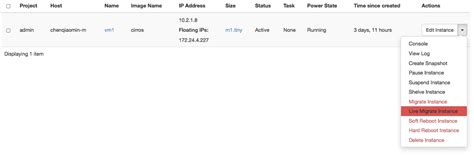 Openstack Docs Manage Instances