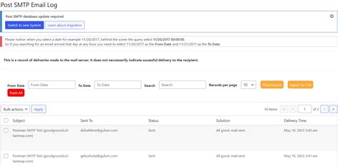 New And Better Email Log Post SMTP Feature Update