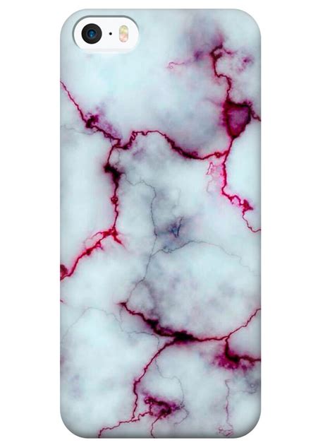 Силиконовый чехол ПринтОК для Apple iPhone 5S - Розовый мрамор – фото ...